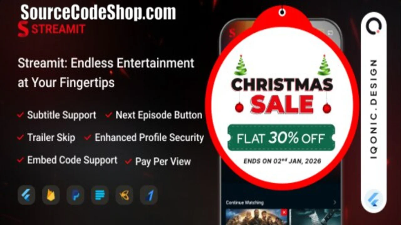 Source Code Shop — Streamit v3.1.0 – OTT Streaming Flutter App (Add-on ...